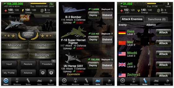 Kämpfe mit der kostenlosen App World War auf dem iPhone oder iPod Touch ...